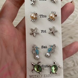 Altar'd State | Jewelry | Nwt Set Of Costal Stud Days Of The Week ...